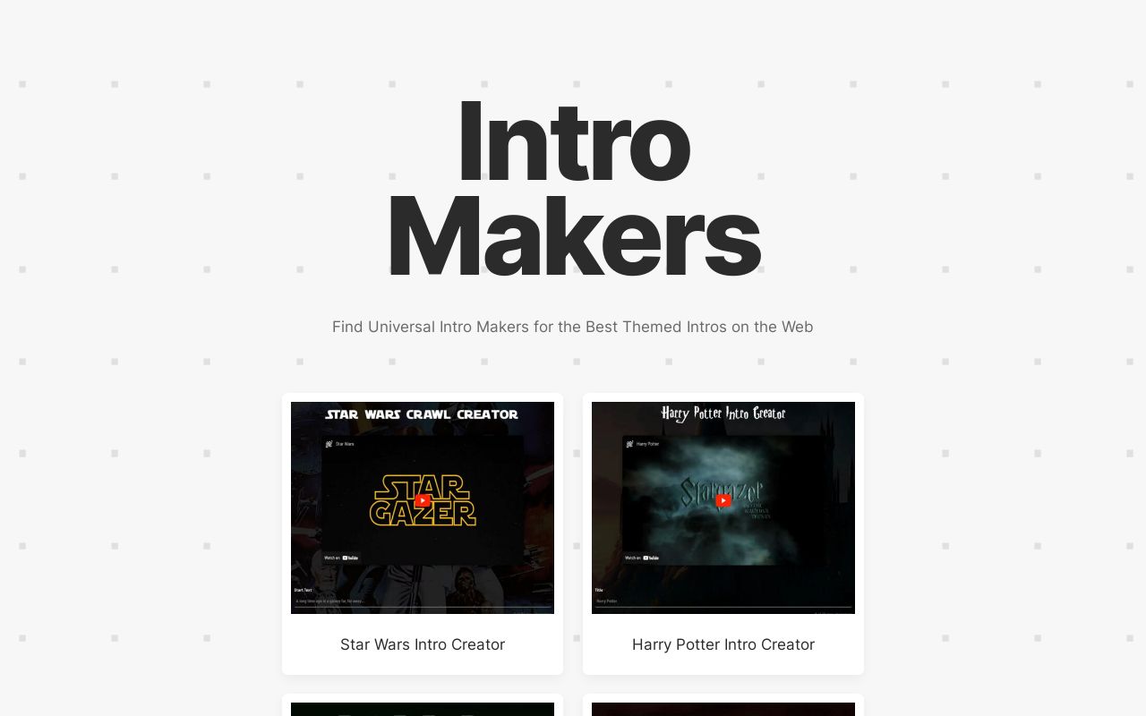 Universal Intro Makers